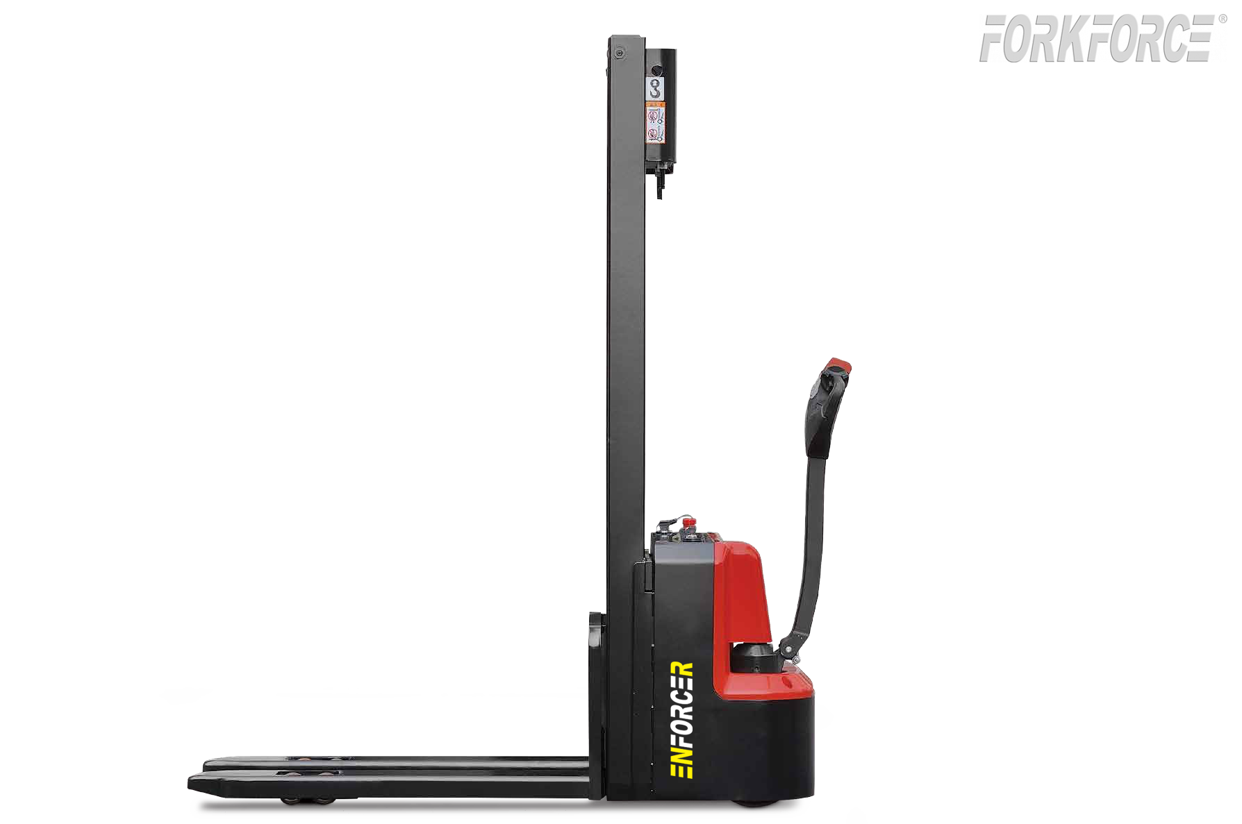 New Enforcer 1T Electric Walkie Stacker With Fork Over